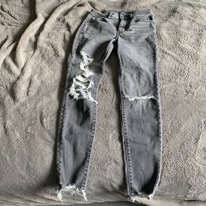 Jeans | Gray Ripped Jeans | Poshmark